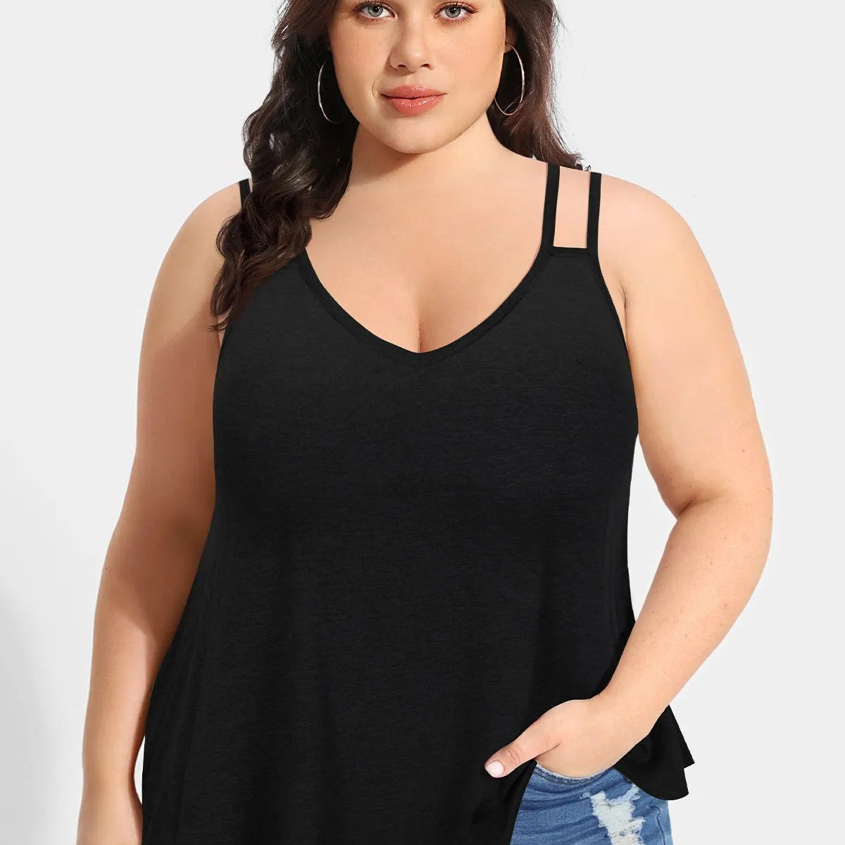 Supersoft Black Sexy Camisoles Tank Top – RITERA